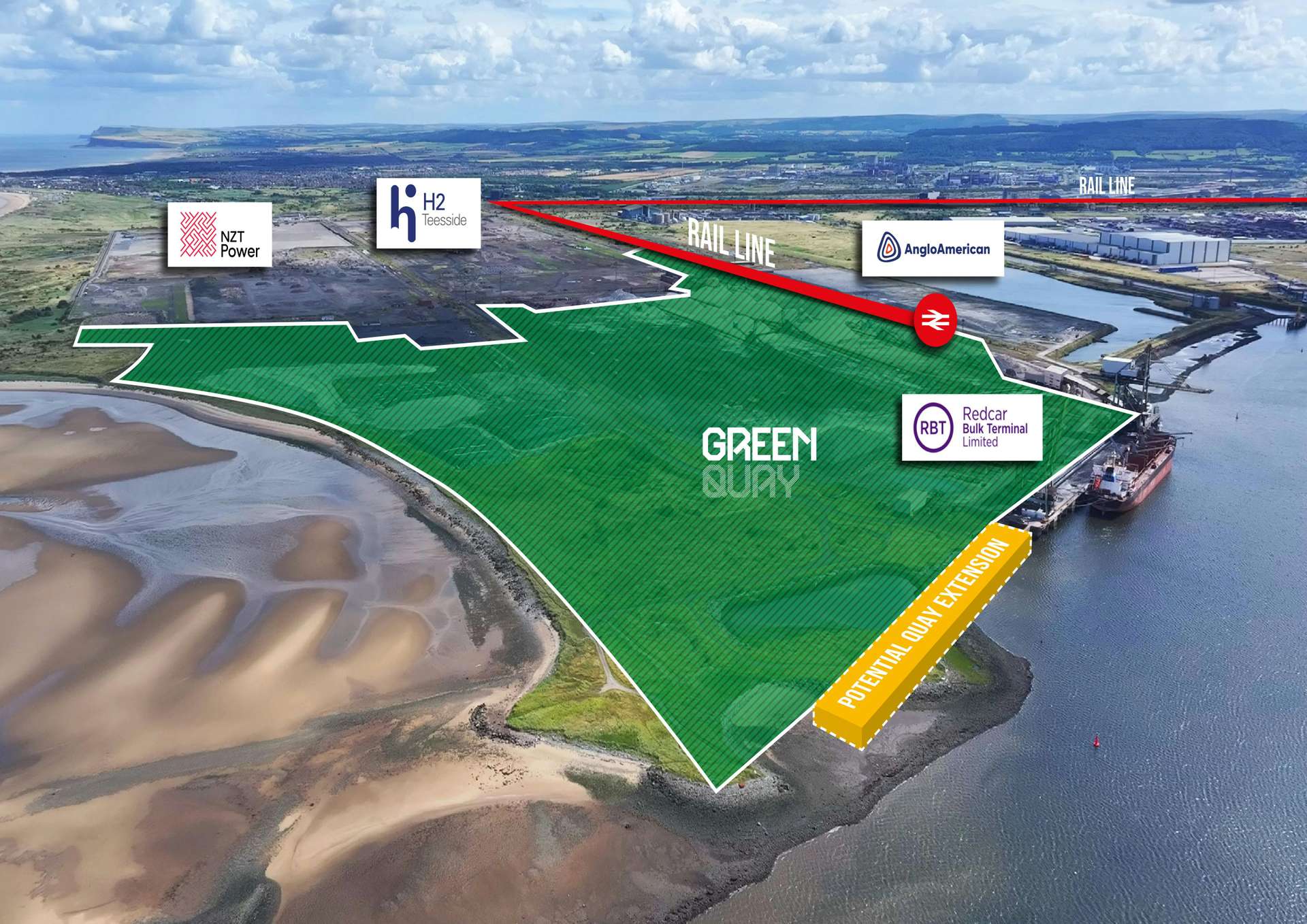 Green Quay, Redcar Bulk Terminal within Teeside Freeport, Lackenby ...