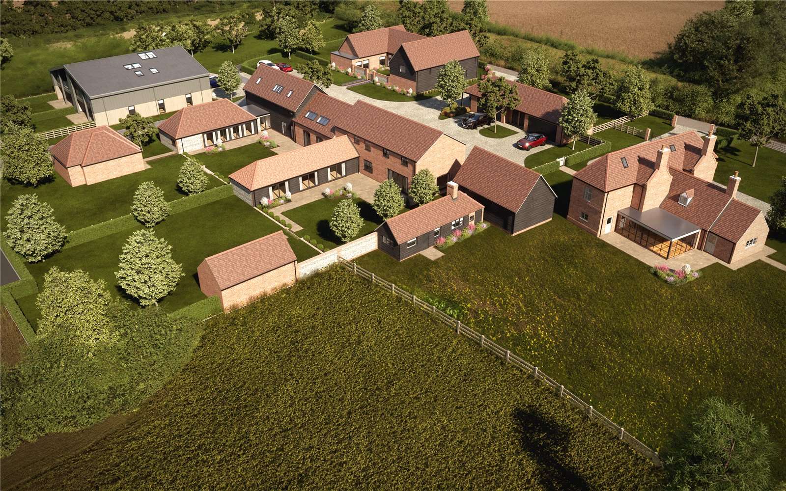 Bibbs Hall Barns & Farmhouse, Bibbs Hall Lane, Ayot St Lawrence ...