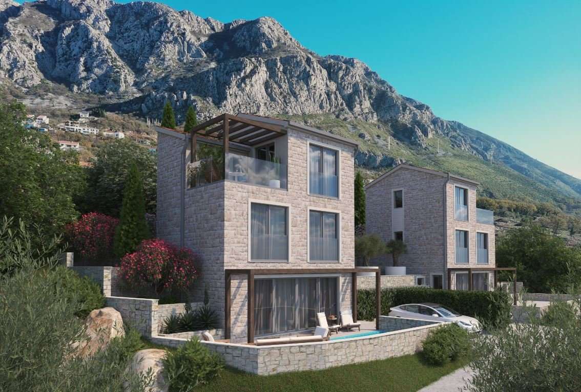 Modern Villas Under Construction, Blizikuce, Budva, Montenegro, R2333 ...