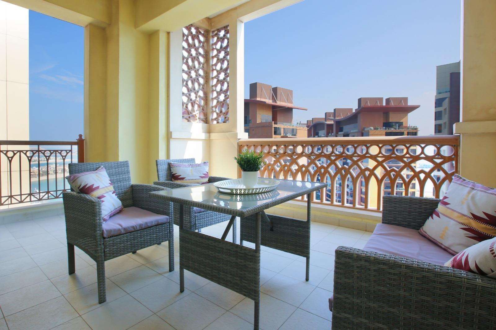 Sea and Marina View | High Floor | C Type, Palm Jumeirah, Marina Residences 6, Dubai, United ...